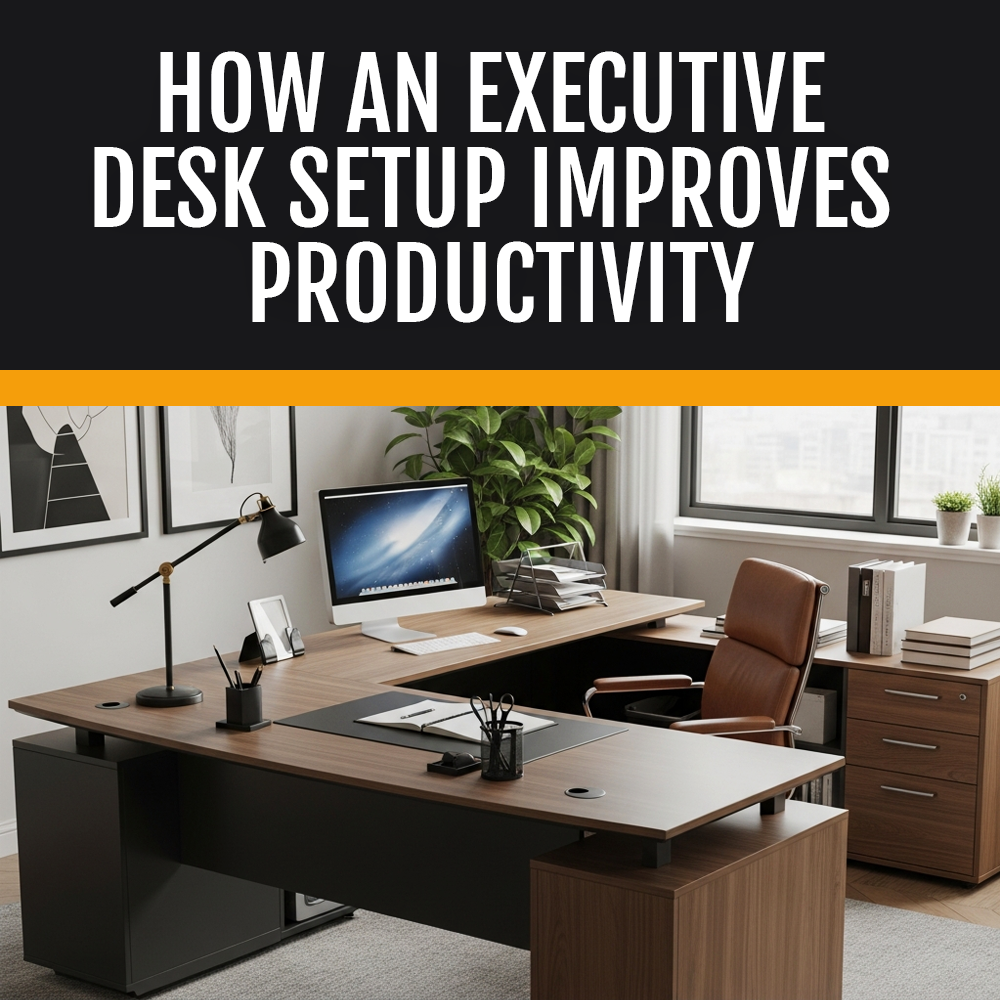 How An Executive Desk Setup Improves Productivity – AJS Executive Desks